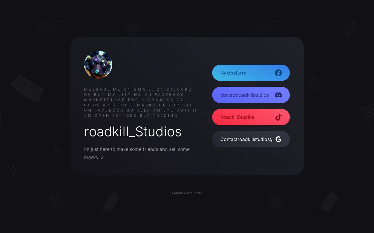 My socials and comms :3